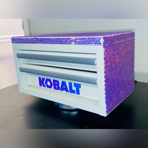 Hand Crafted | Accessories | Custom Purple Bejeweled Viral Kobalt Mini ...